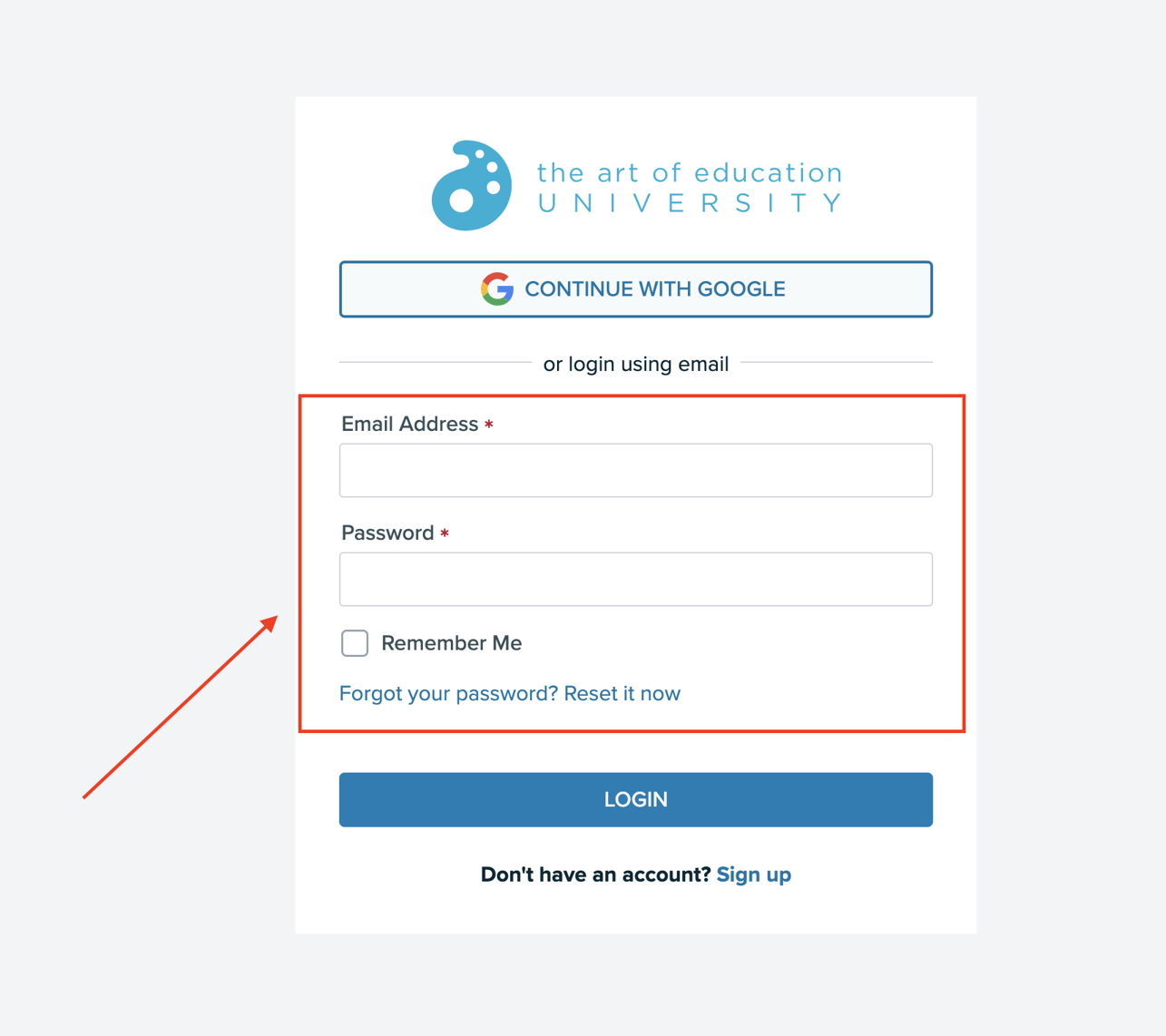 How to Log In to Your AOEU Account