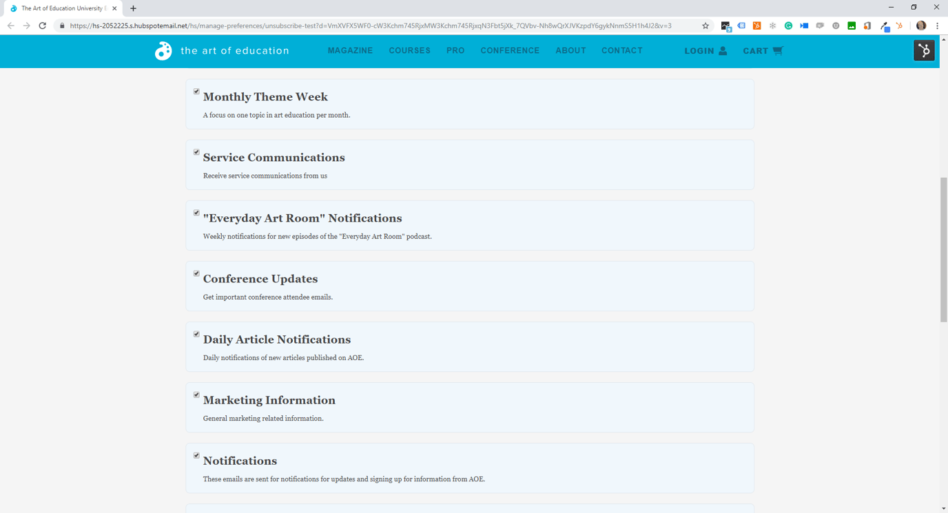 How to Resubscribe to Email or Change Subscription Settings